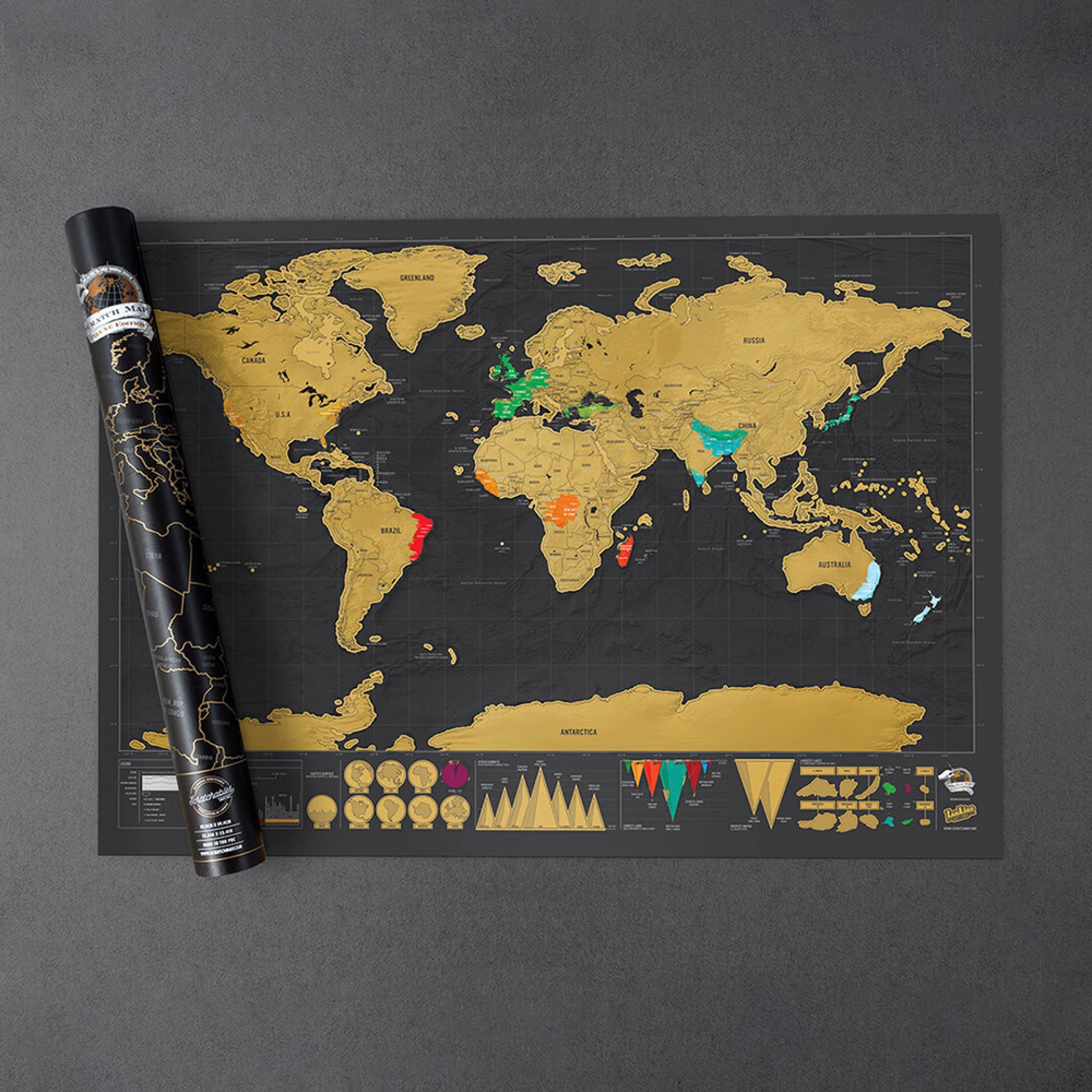 Luckies of London - Scratch Map Deluxe