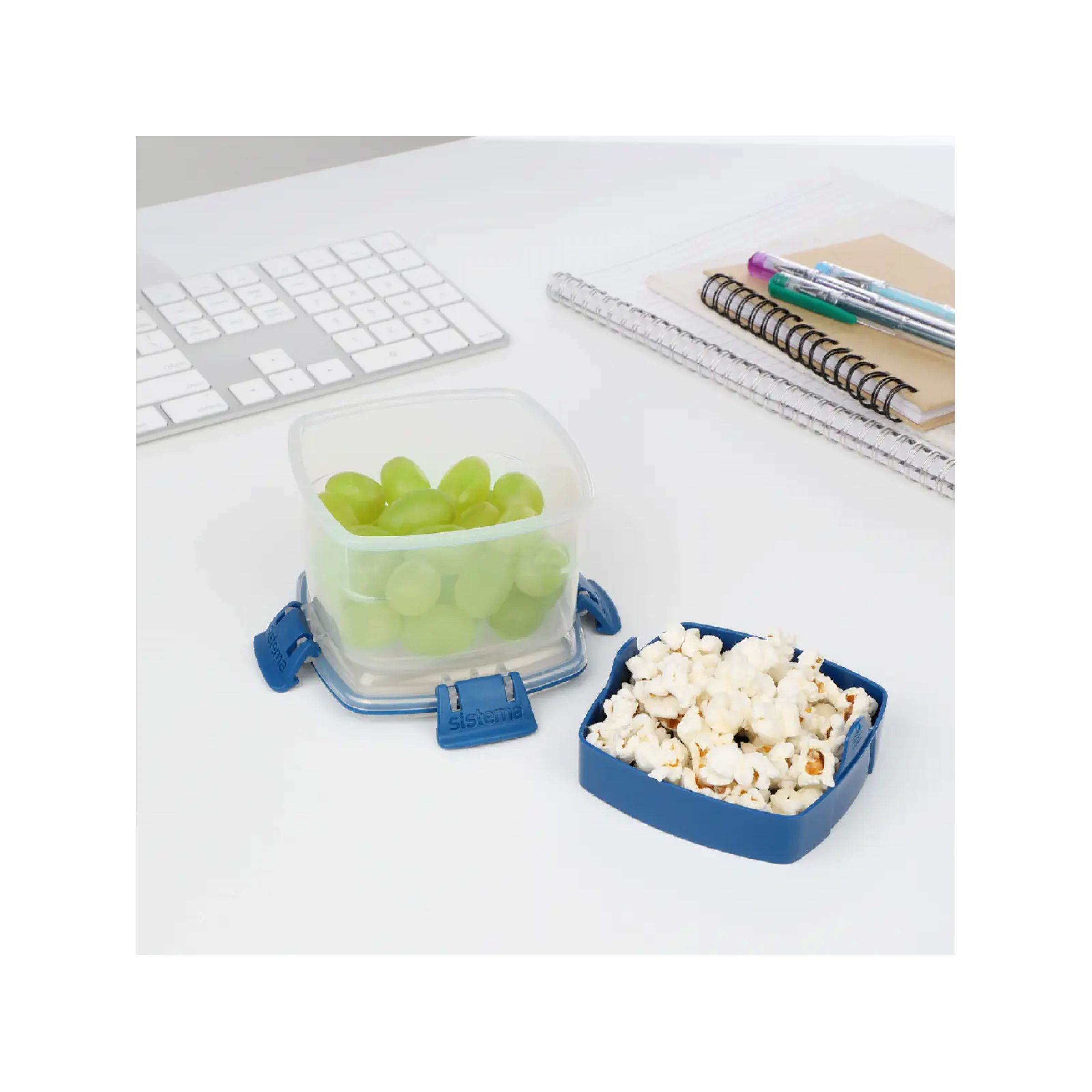 Køb Sistema 400ml Snack To Go Ocean Blue - Tilbehør til køkken